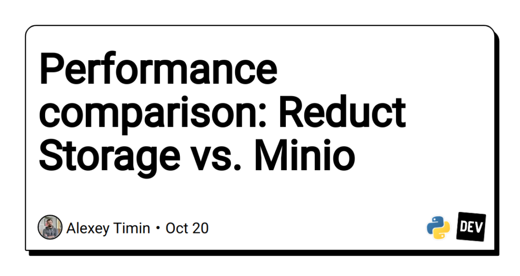 Performance comparison: Reduct Storage vs. Minio - ProdSens.live