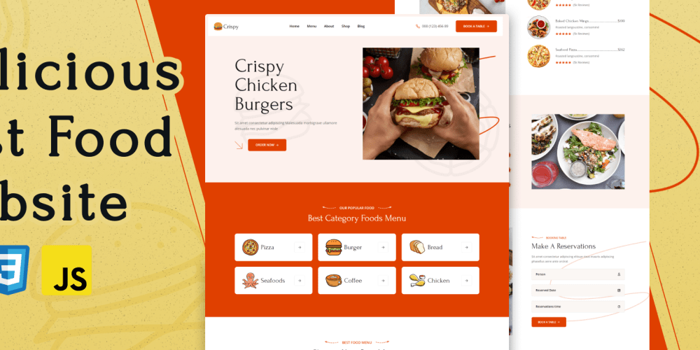How to Make Fast Food Website Using HTML CSS JS - prodSens.live