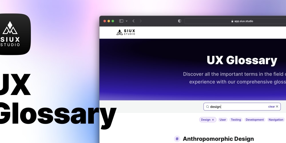 Introducing — UX Glossary: The Tool Every UX Designer Needs - prodSens.live