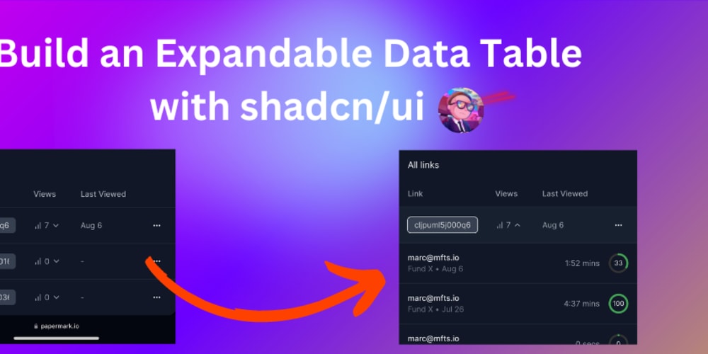 Build An Expandable Collapsible Data Table With 2 Shadcn Ui Components
