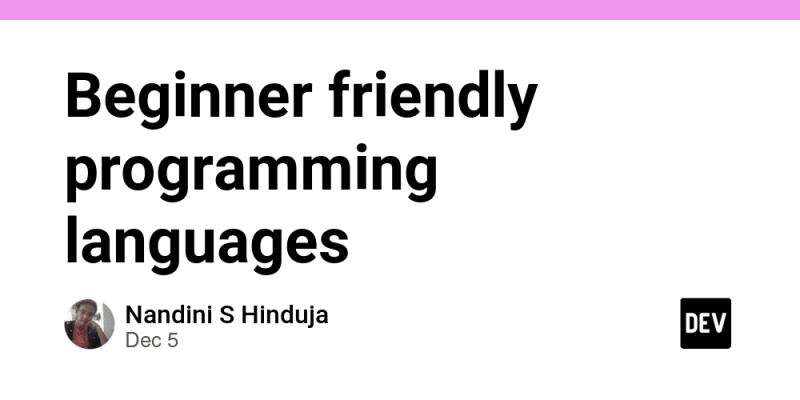 Beginner friendly programming languages - prodSens.live
