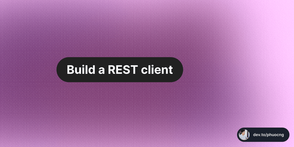 Build a REST client - prodSens.live