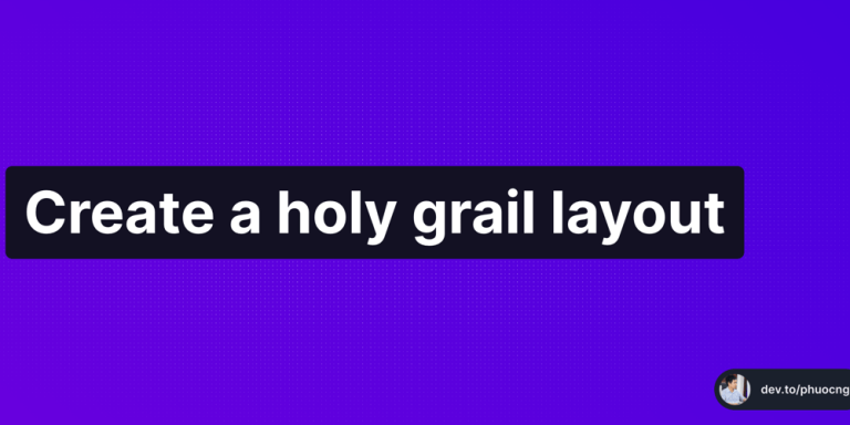 Create a holy grail layout - prodSens.live
