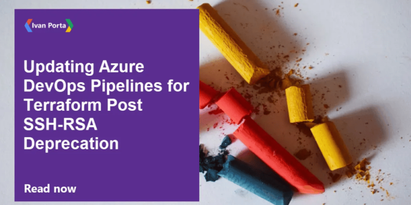Updating Azure Devops Pipelines For Terraform Post Ssh Rsa Deprecation