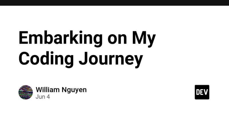 Embarking On My Coding Journey
