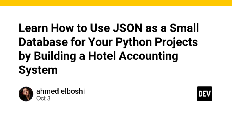 Learn How to Use JSON as a Small Database for Your Python Projects by Building a Hotel ...