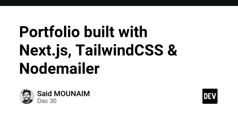 Portfolio built with Next.js, TailwindCSS & Nodemailer - prodSens.live