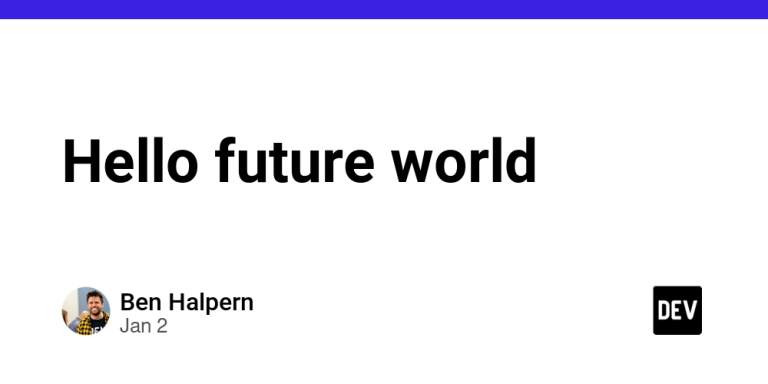 Hello future world - prodSens.live