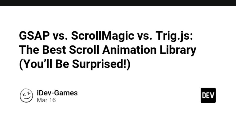 GSAP vs. ScrollMagic vs. Trig.js: The Best Scroll Animation Library ...