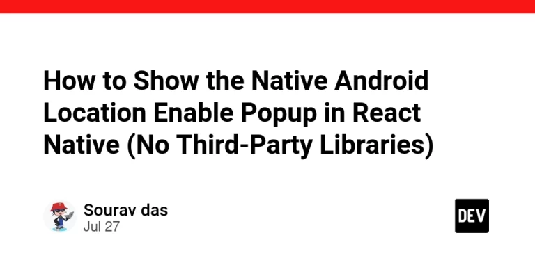 How to Show the Native Android Location Enable Popup in React Native ...