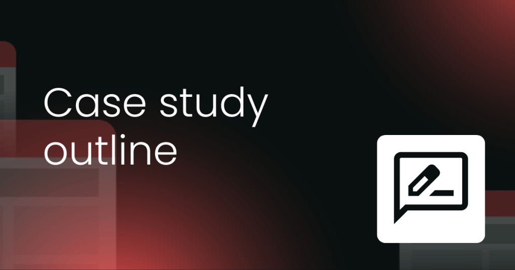 Case study outline template - prodSens.live