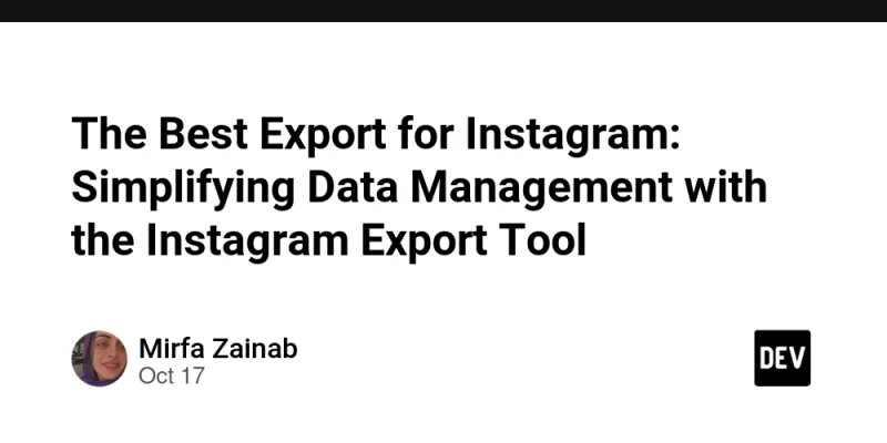 The Best Export for Instagram: Simplifying Data Management with the ...